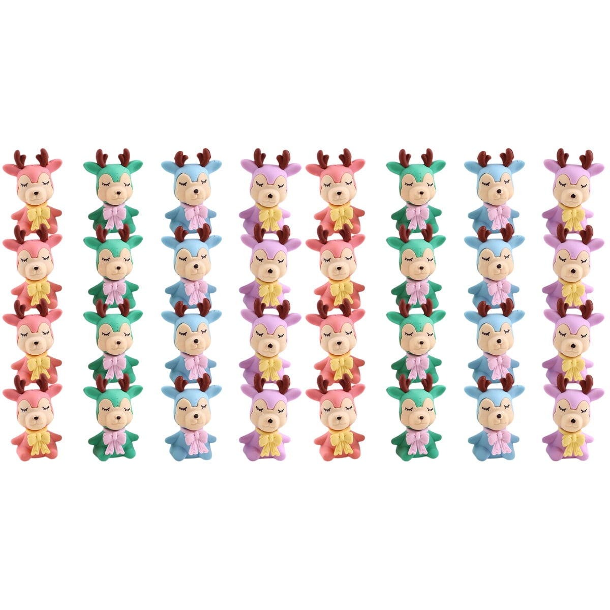 48 pcs Cartoon Students Erasers Multi-function Mini Erasers Detachable ...