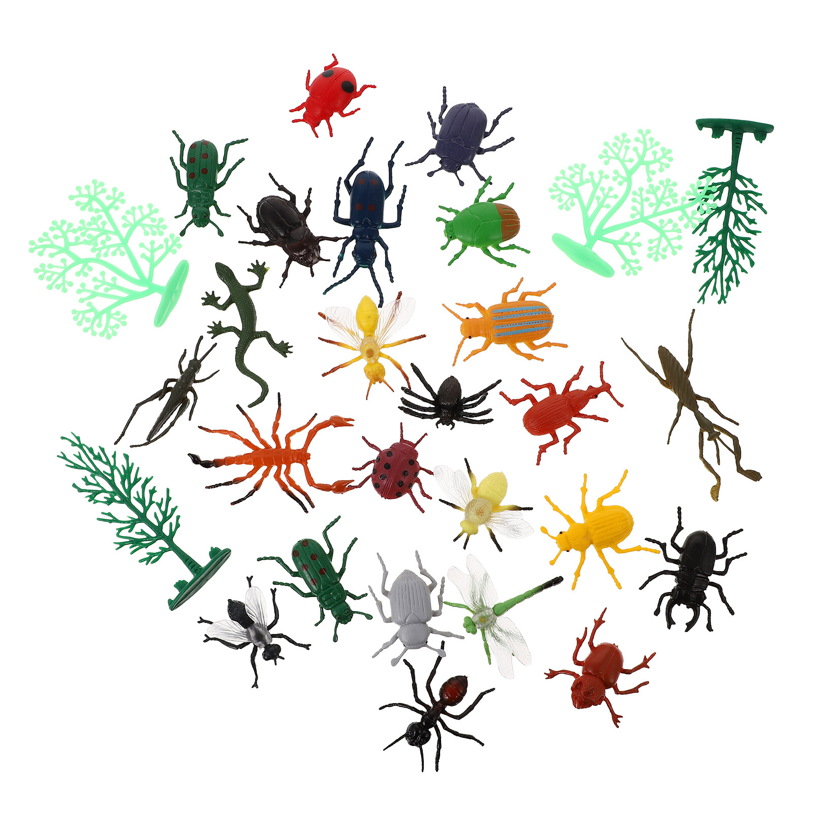 48 pcs Models Bugs Toy Simulation Insects Fun Teaching Aids for ...
