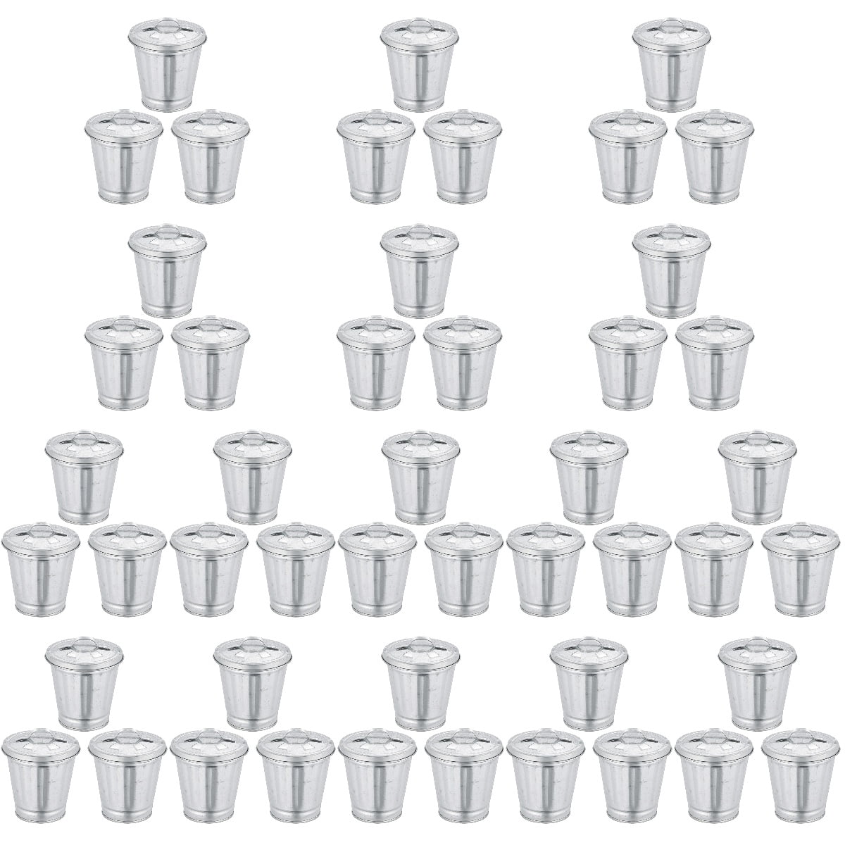 48 pcs Trash Can Desktop Garbage Bin Garbage Can Cup Holder Flower Pot ...