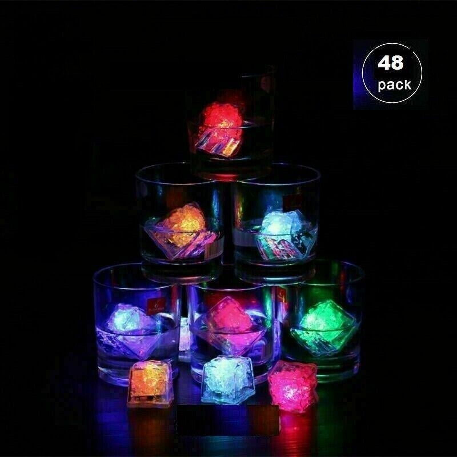 48 pieces Rainbow Flash Color Light Up Party Rave club Wedding LED Glow ...