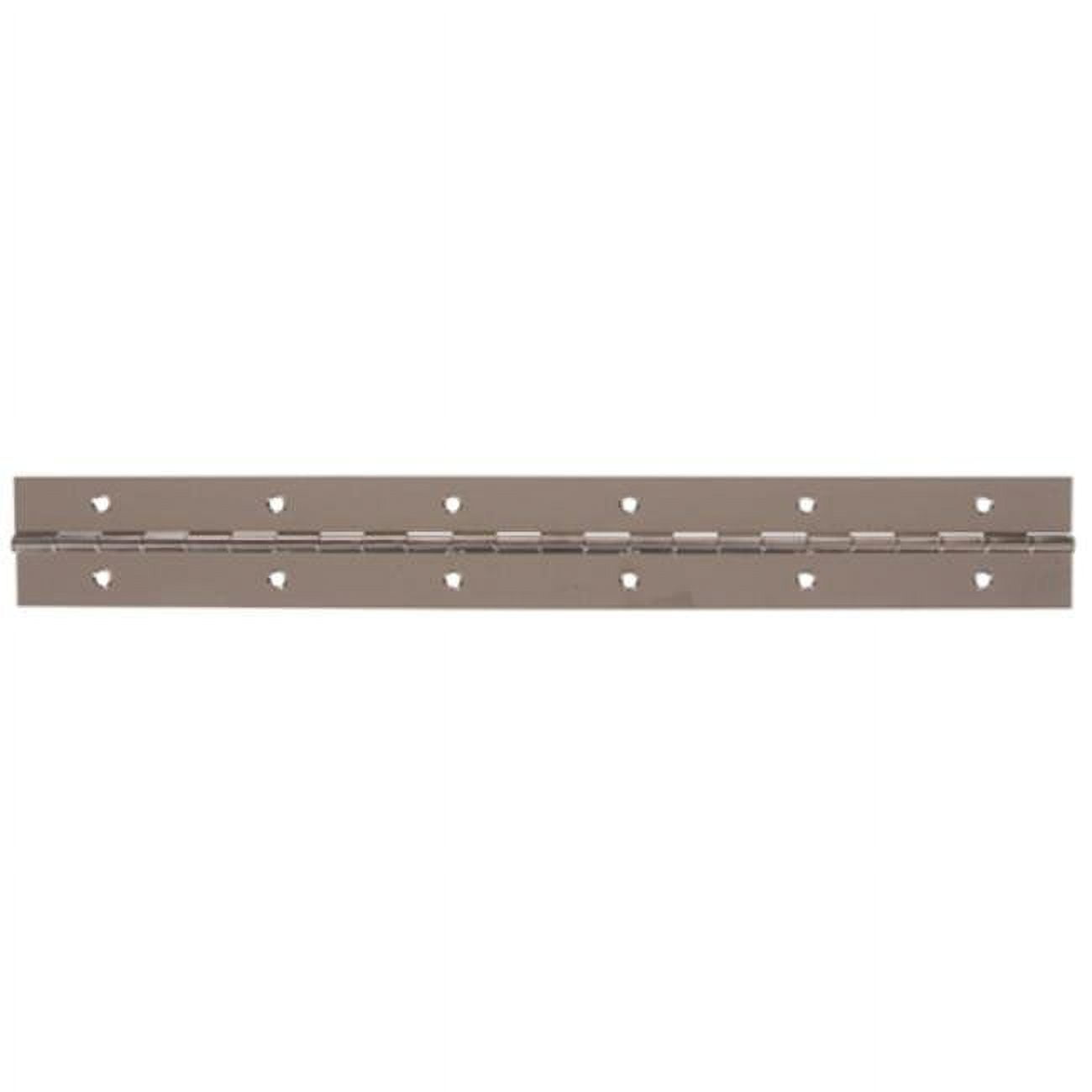 48 x 1.5 in. Surface Mount Continuous Hinge, Nickel Plated - Walmart.com