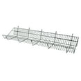 48 x 12 x 6 inch Black Downslope Shelf With 4 Inch Slanted Front Lip ...