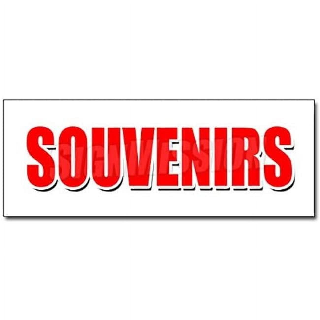 48 x 120 in. Souvenirs Banner Sign - Memories Discount Gifts Tourist ...