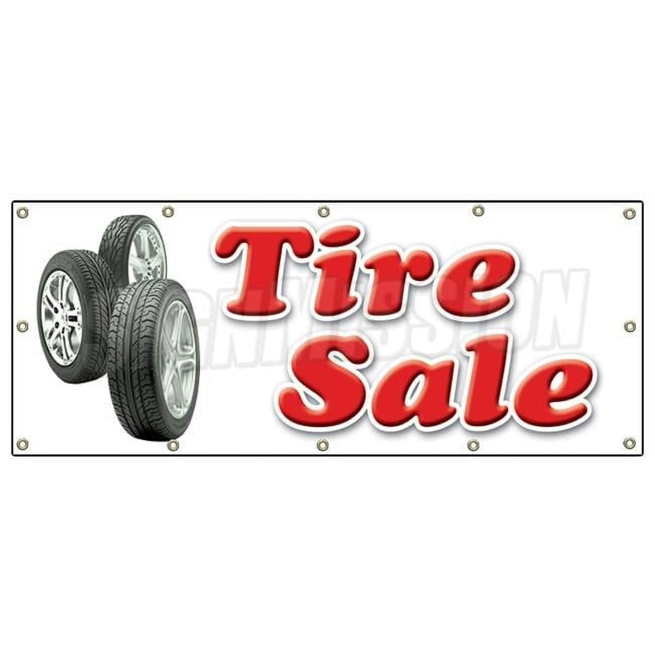 48 x 120 in. Tire Sale Banner Sign - Walmart.com