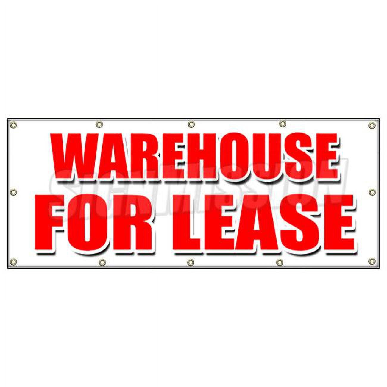 48 x 120 in. Warehouse for Lease Banner Sign - AC AC Build to Suit ...