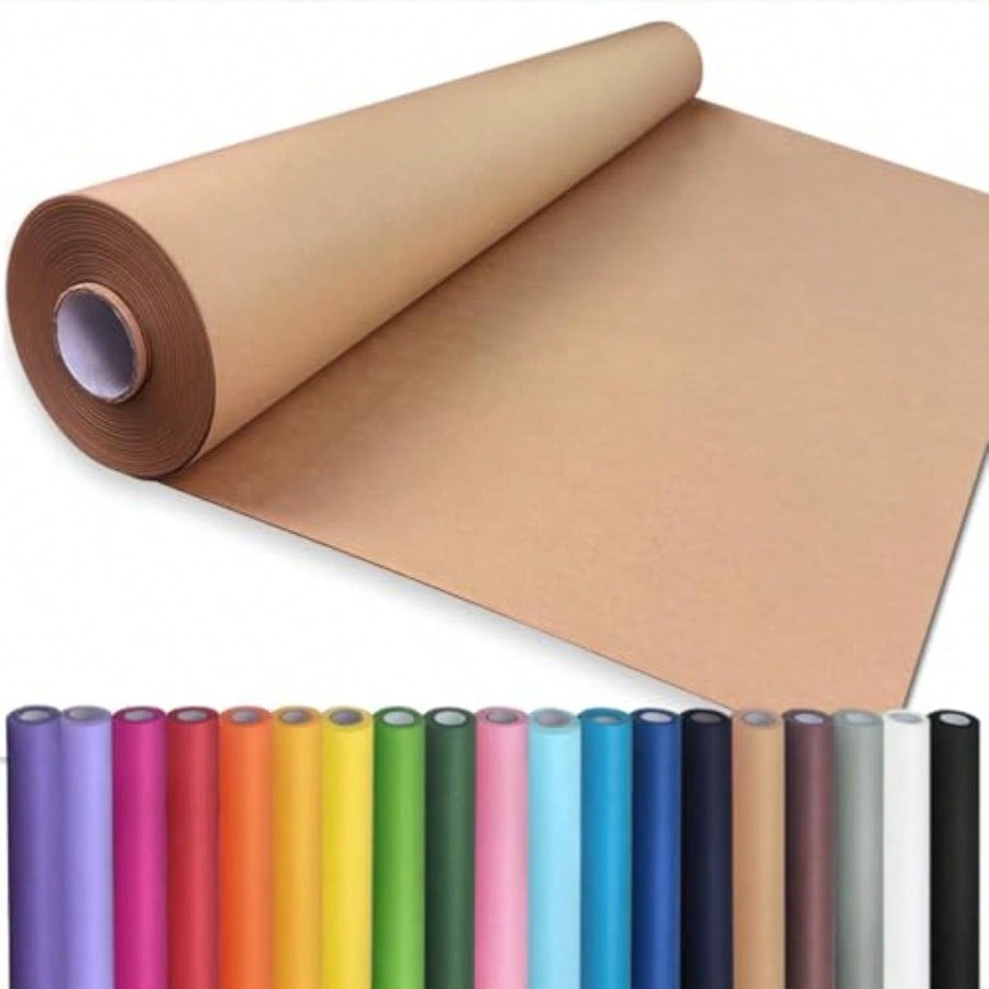 48 x 1440 120' Brown Kraft Paper Roll for Craft Bulletin Board Paper ...