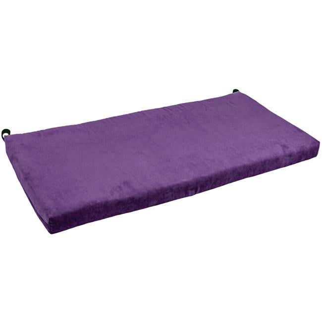 48 x 19 in. Solid Microsuede Bench Cushion, Ultra Violet - Walmart.com
