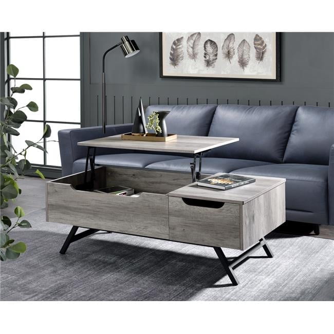 48 x 23 x 24 in. Throm Coffee Table with Lift Top, Gray Oak - Walmart.com