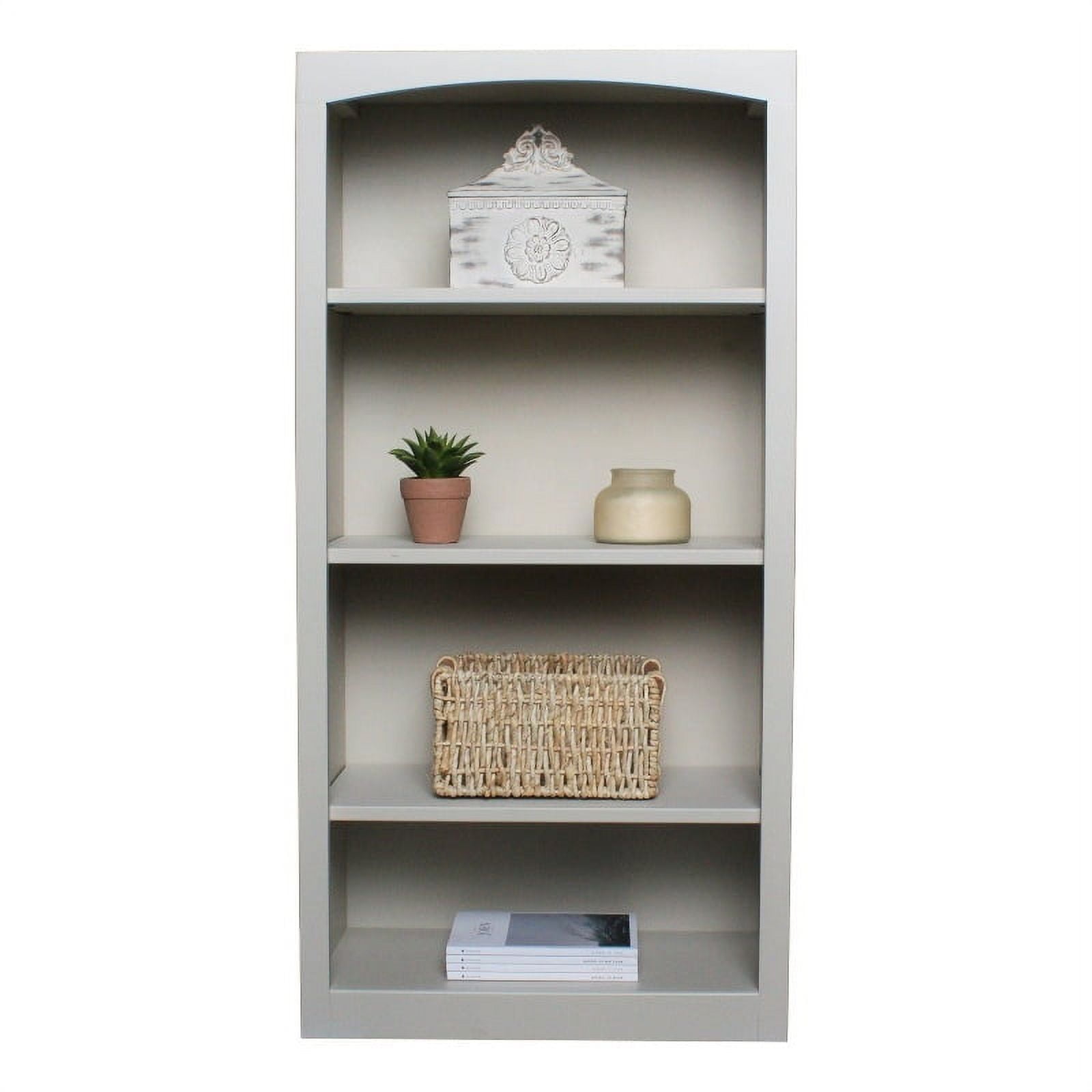 48" x 24" Pine Wood Bookcase in Sand Dollar - Built in the USA ...