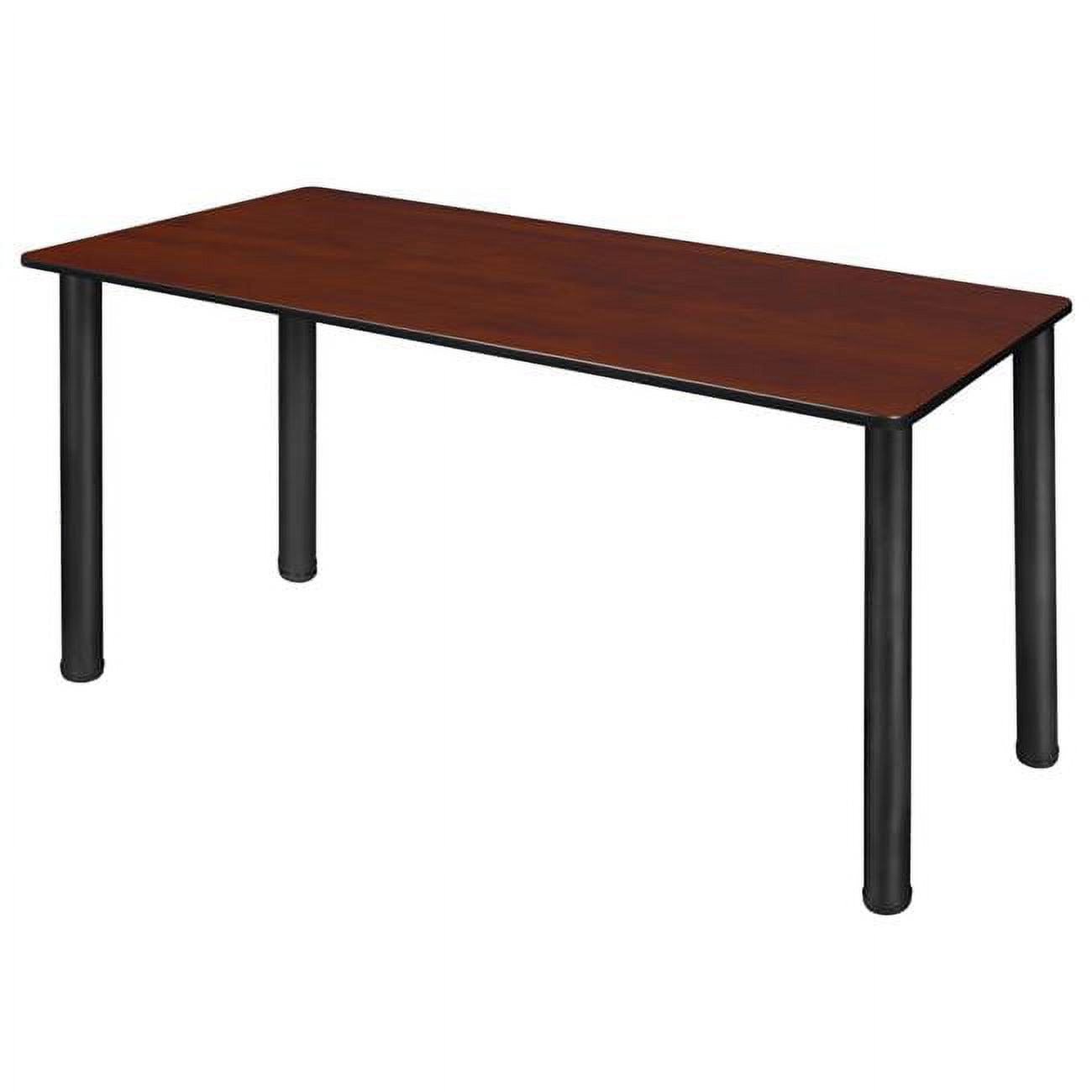48 x 24 in. Kee Slim Table, Cherry & Black - Walmart.com