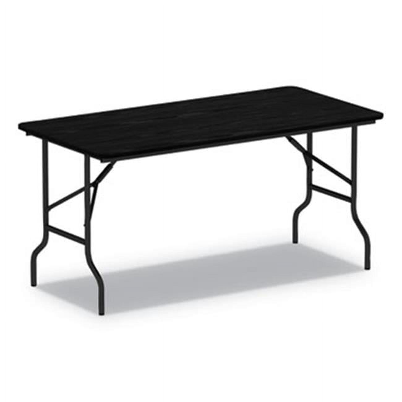 48 x 24 in. Wood Folding Table, Black - Walmart.com