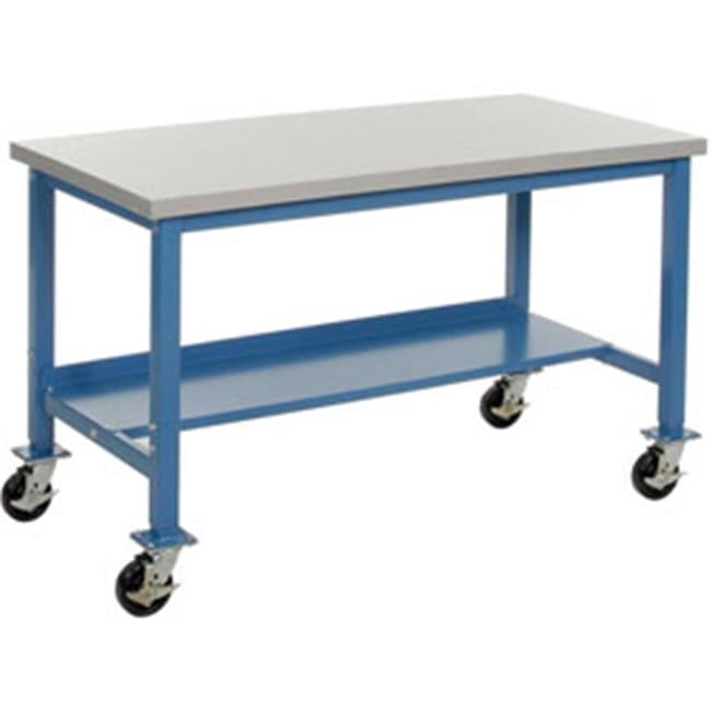 48 x 30 in. Mobile Workbench - ESD Square Edge, Blue - Walmart.com