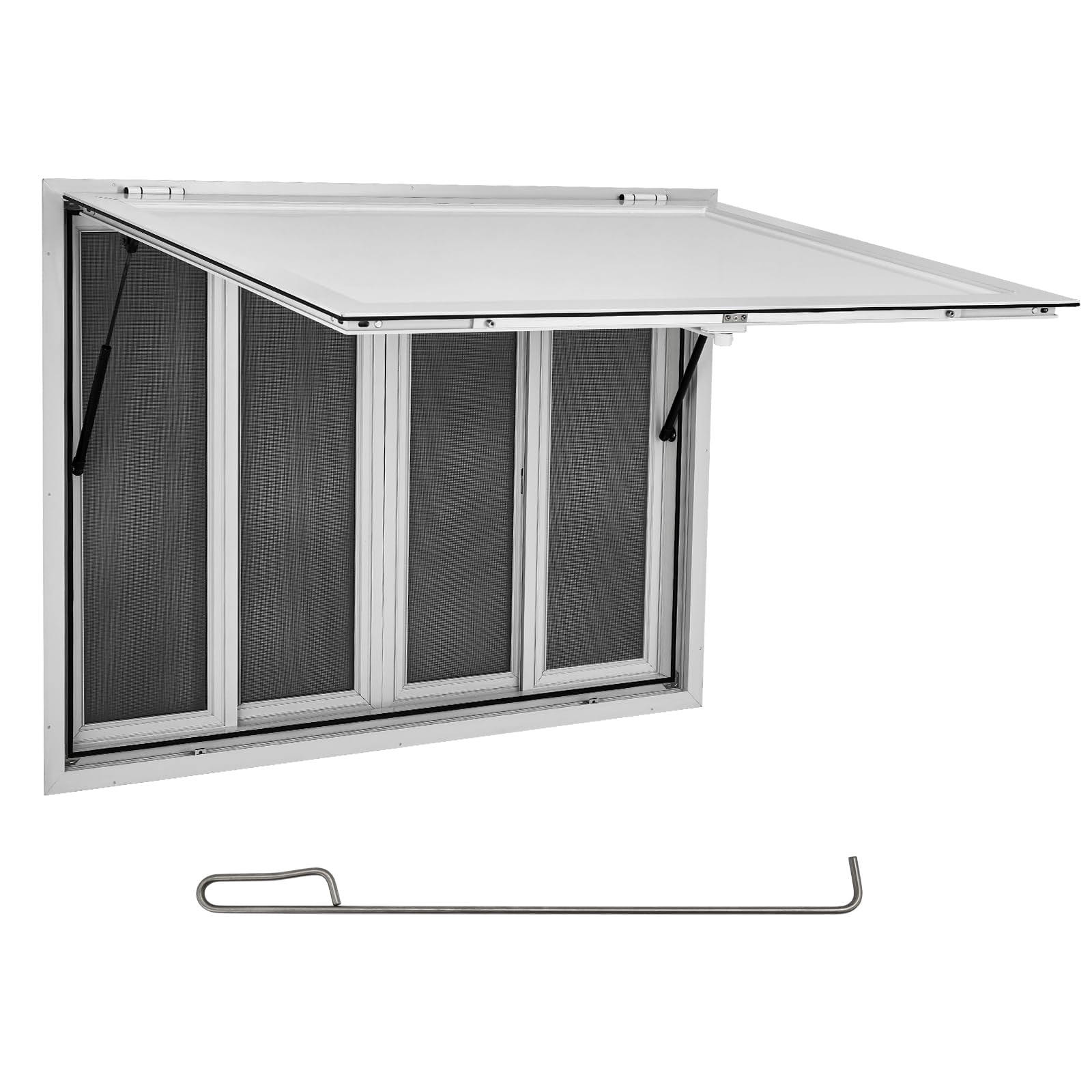 48" x 33" inch Aluminum Alloy Food Truck Concession Window - 4 Sliding ...