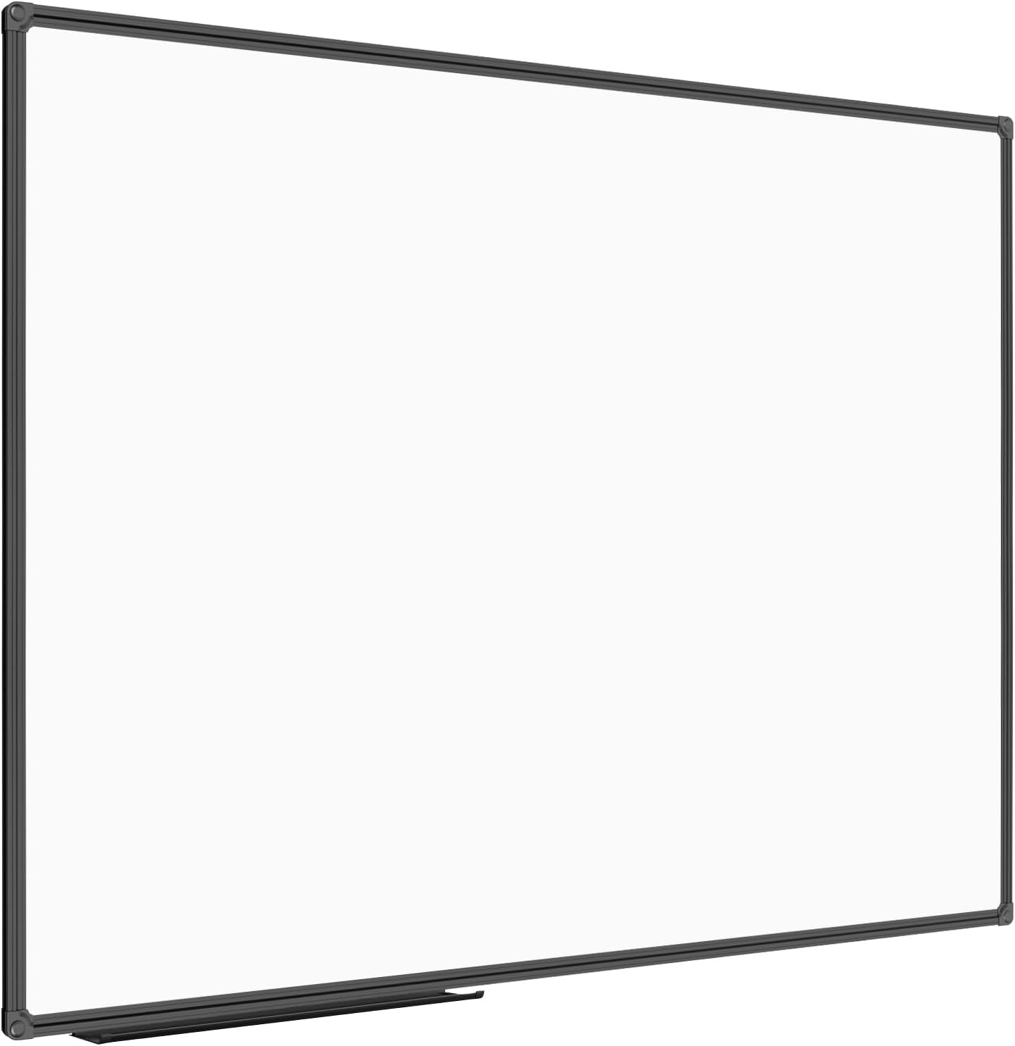 48" x 36" Magnetic Dry Erase Board - Black Aluminum Frame Whiteboard ...