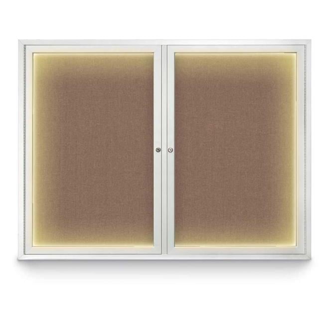 48 x 36 in. Double Door Traditional Indoor with Illumination Enclosed ...