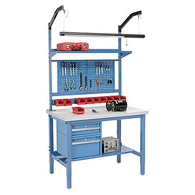48 x 36 in. Production Workbench - Plastic Laminate Square Edge ...