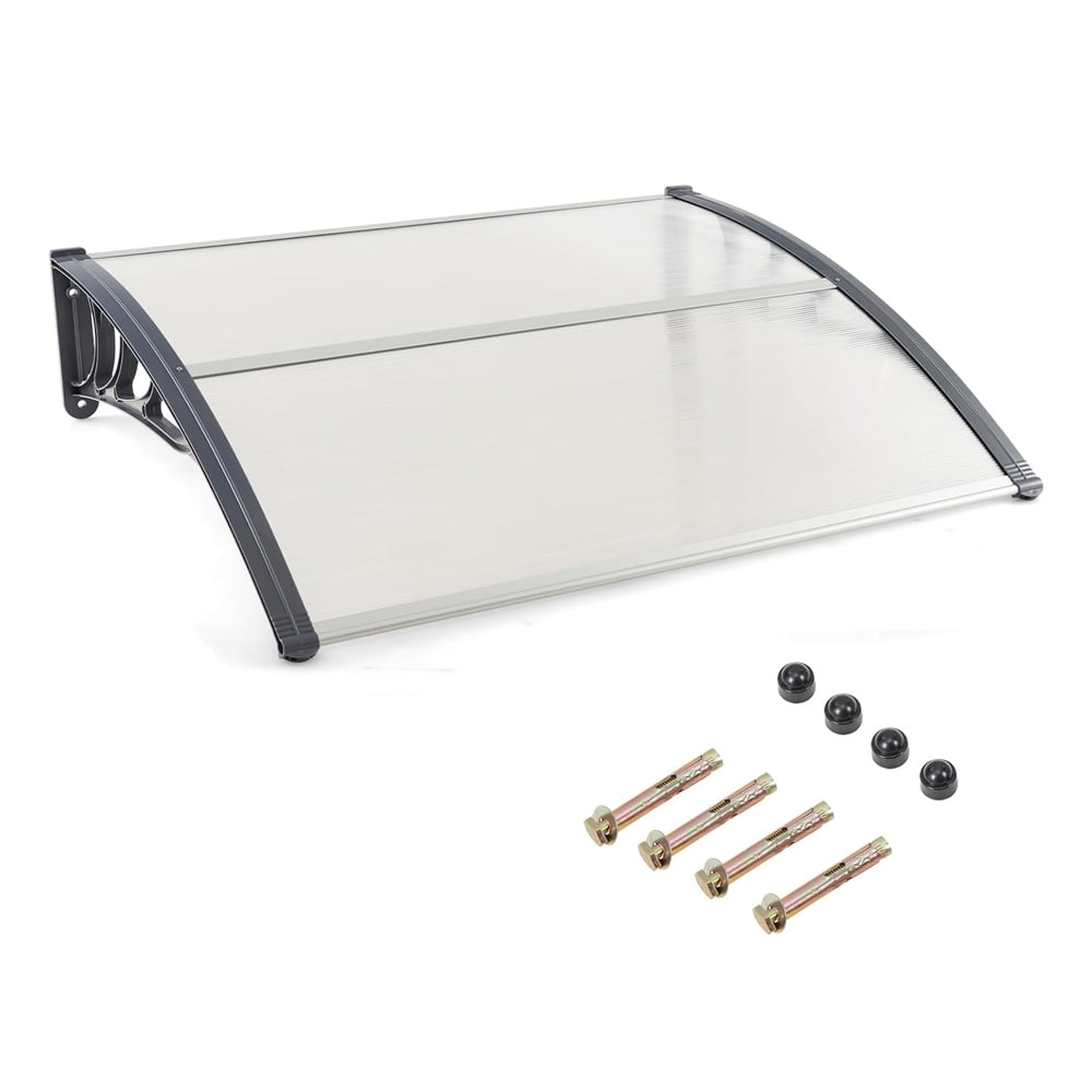48" x 40" Window Awning, Awnings for Doors, with Hollow Sheet, Rain ...