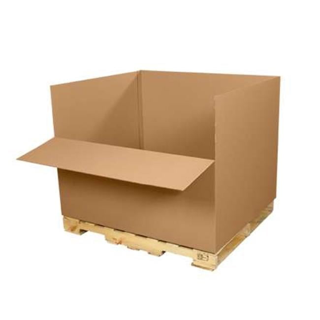 48 x 40 x 36 in. Kraft Easy Load Cargo Container for 350 ECT-51 Double ...