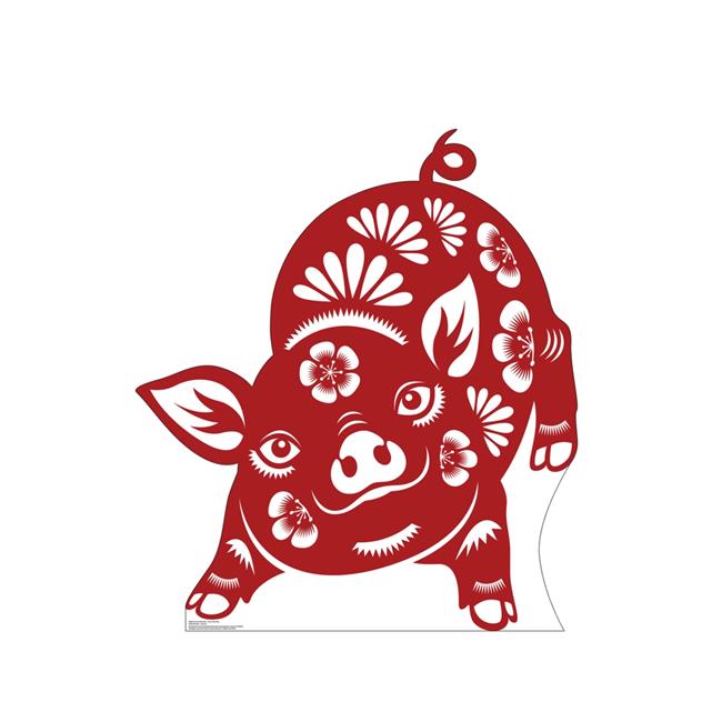 48 x 42 in. Chinese New Year - Year of The Pig Standee Cardboard Cutout ...