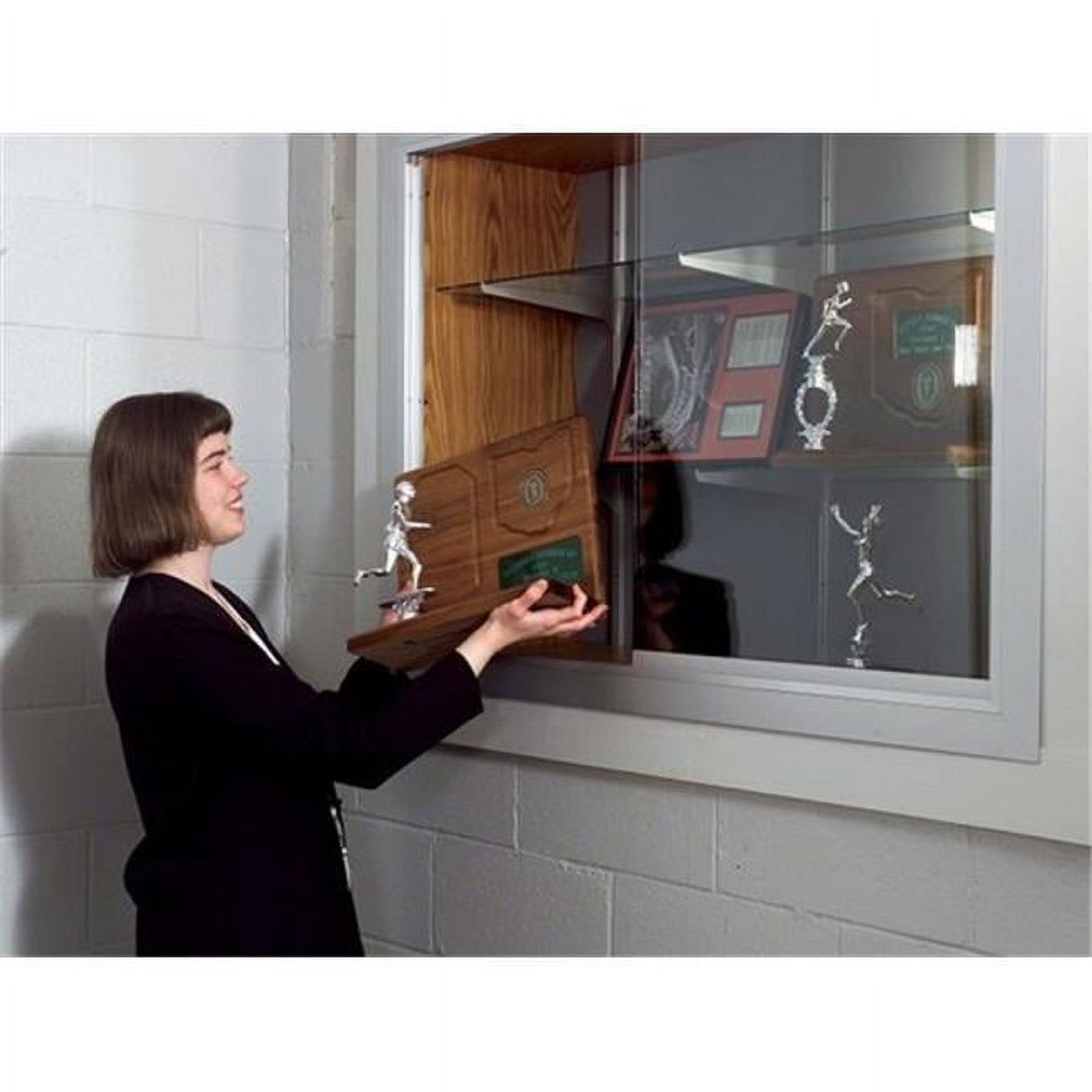 48 x 48 x 12 in. Vinyl Fabric Surface Mounted Sliding Framed Door ...