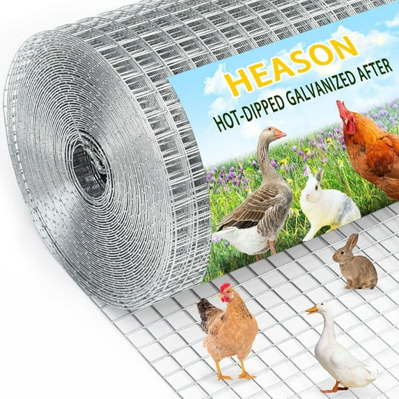 48 in x 50 ft 1/2 inch Hardware Cloth 19 Gauge Wire Fencing Galvanized ...