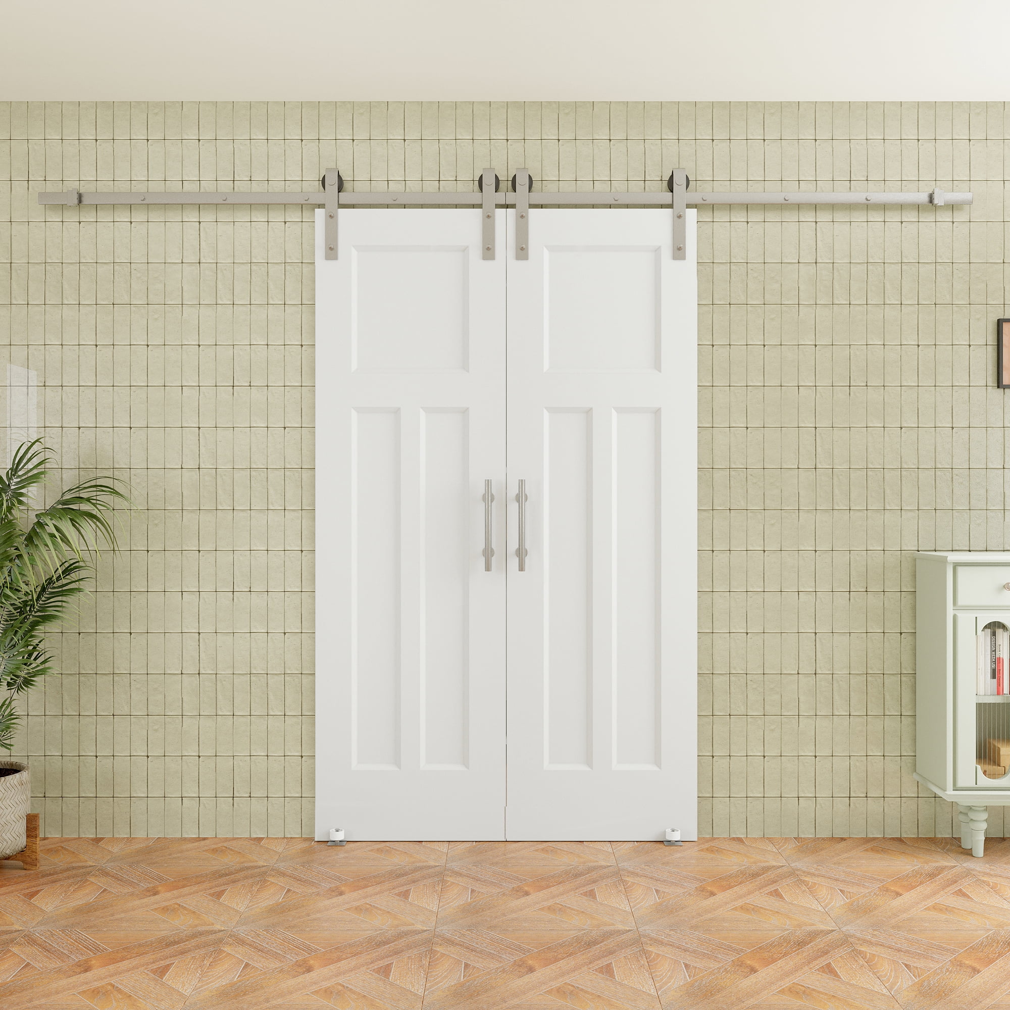 48" x 80" T Shape Waterproof White Primed Solid Core Composite MDF Wood ...