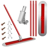 48''x12'' Concrete Bull Float Kit,Round End Stainless Steel Trowel ...