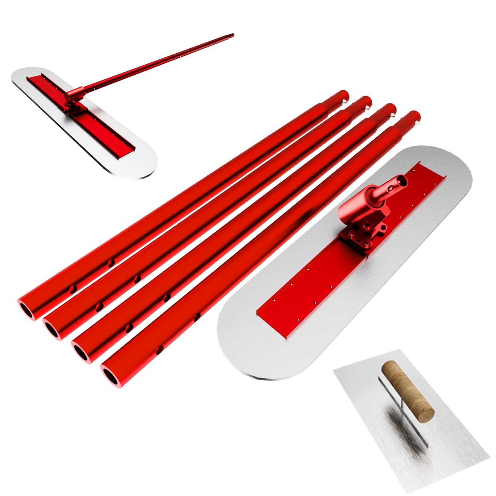 48"x12" Stainless Steel Bull Float Concrete Tool Kit: Efficient ...