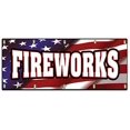 48"x120" Fireworks Banner Sign Stand Firework Store Signs July 4th fire ...