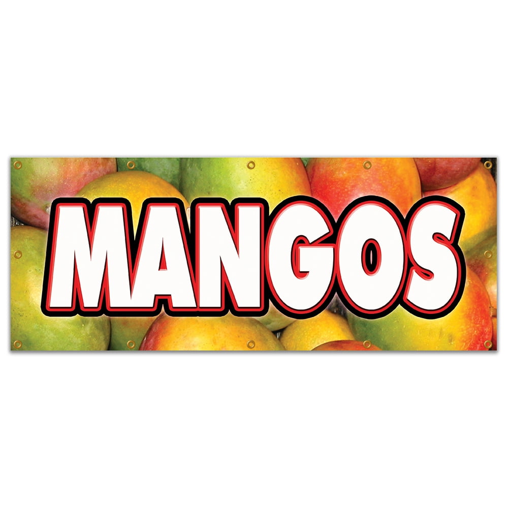 48"x120" MANGOS BANNER SIGN tropical fruit stand farm produce farm ...
