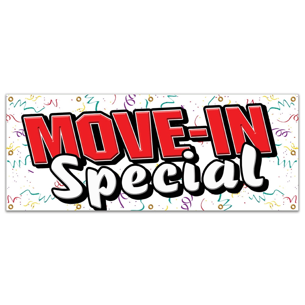48"x120" MOVE-IN-SPECIAL BANNER SIGN apartment rental rent storage rent ...