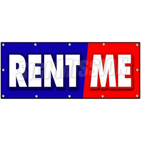 48"x120" Rent ME Banner Sign Tools Trucks Cars Building Furniture Party ...