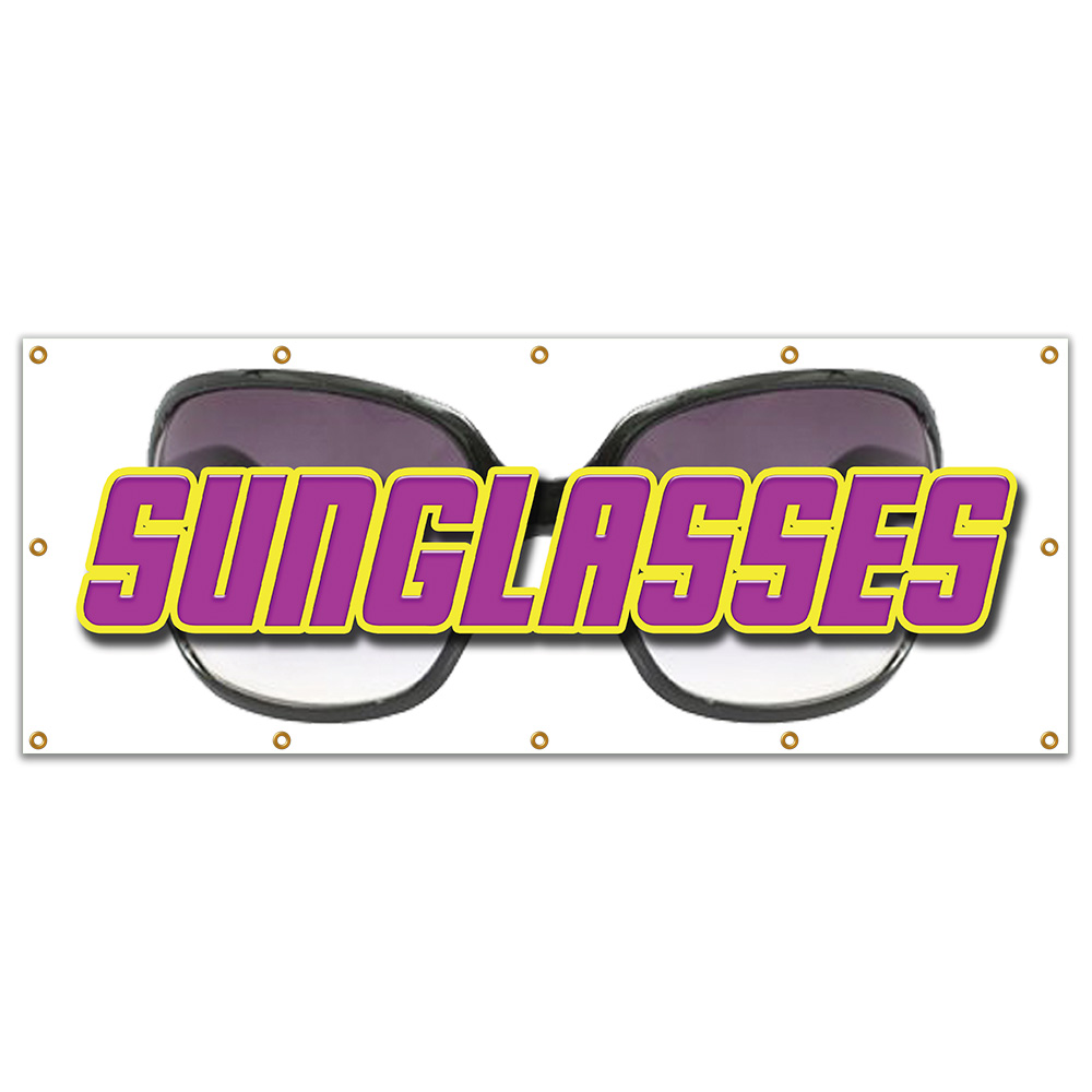 48"x120" SUNGLASSES BANNER SIGN sunglass store sale signs - Walmart.com