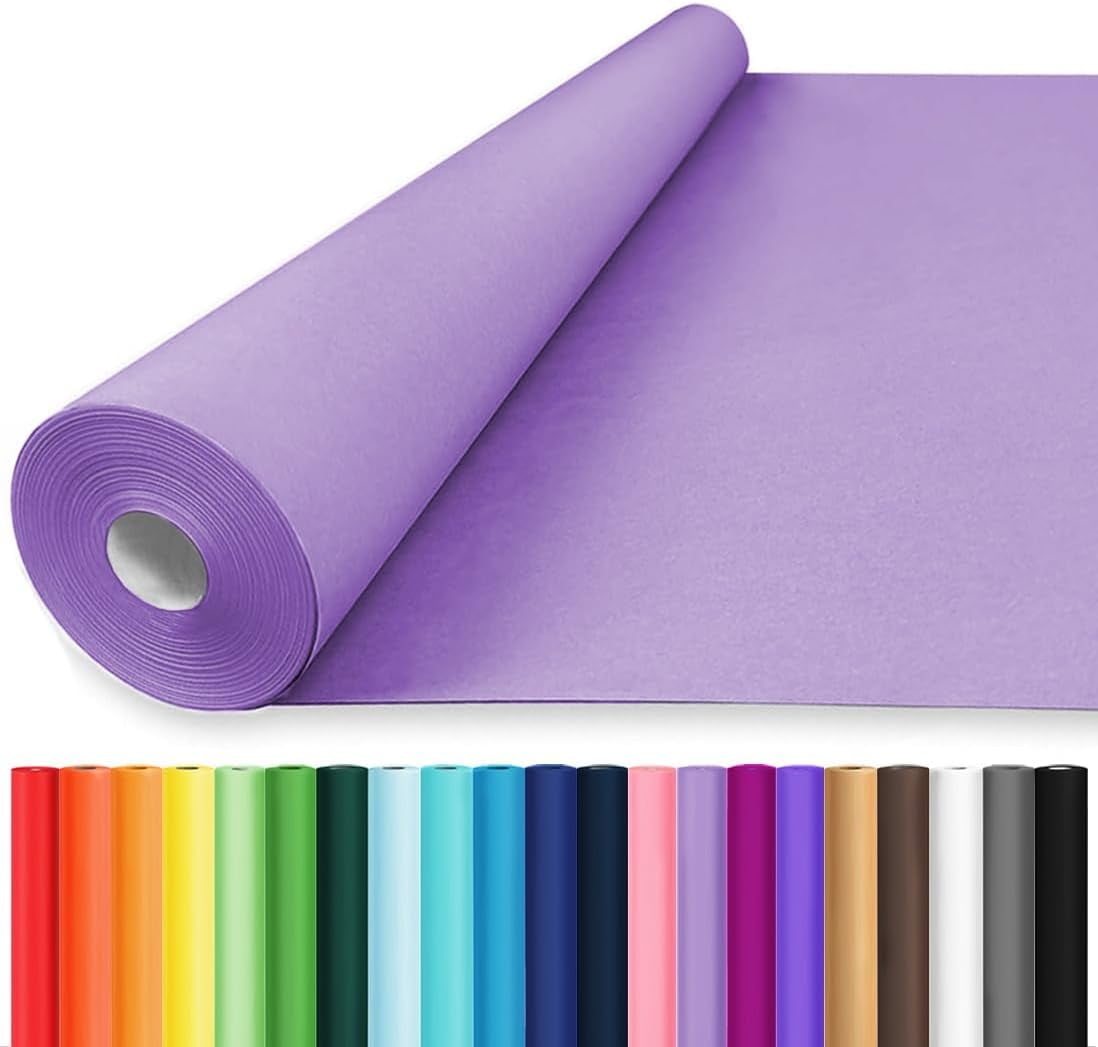 48"x1500"(125') Light Purple Wrapping Paper, Birthday Wrapping Paper ...