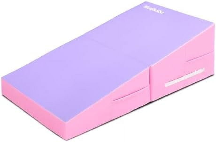 48"x24"x14" Tumbling Mat - Folding Gymnastics Cheese Wedge Mat for Kids ...