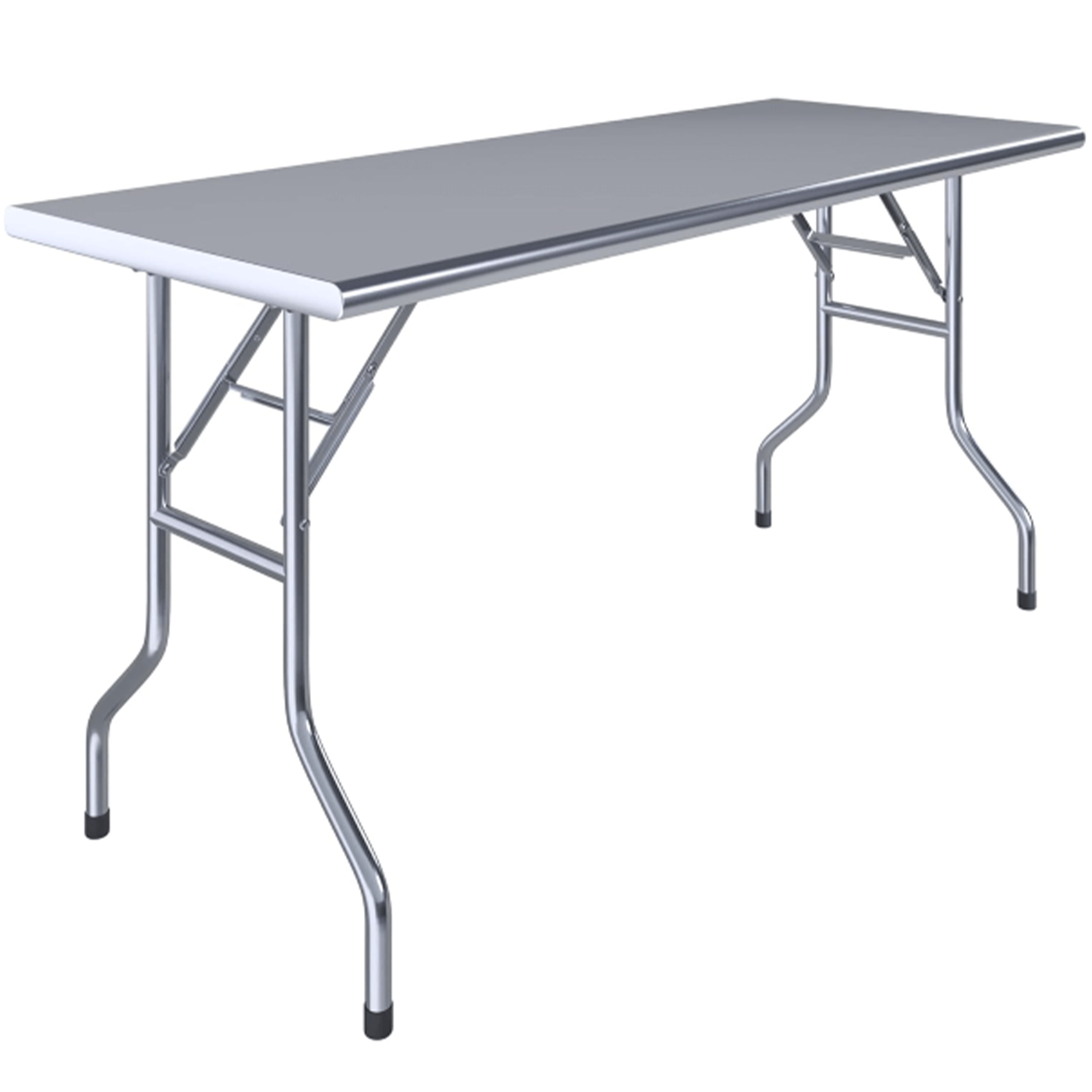 48''x24''x30'' Stainless Steel Table, NSF Commercial Portable Folding ...