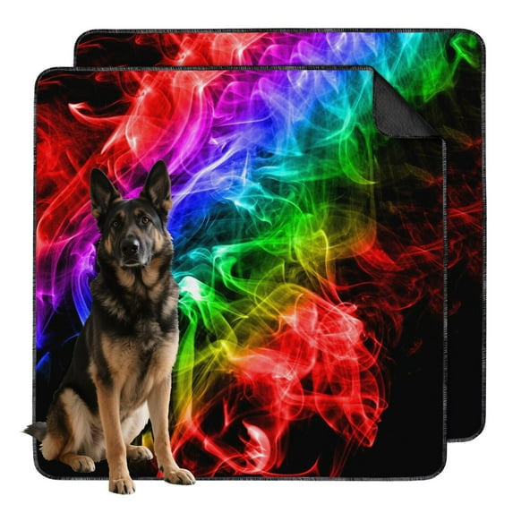 48"x48" Dog Crate Pad Washable, Geometric Pattern Reusable Pee Pads ...