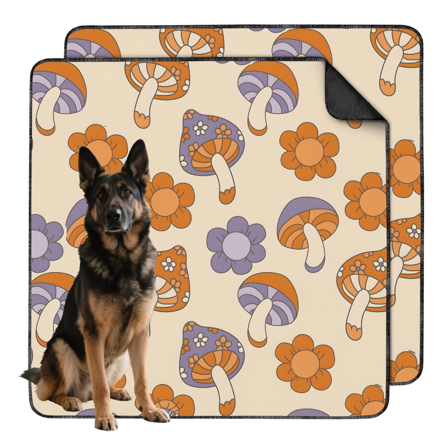 48"x48" Heavy Duty Washable Dog Pee Pads - Reusable Potty Training Pads ...