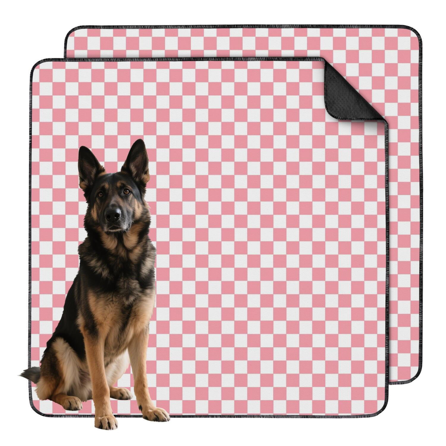 48"x48" Leopard Print Potty Pad Washable, Reusable Dog Pee Pads with ...