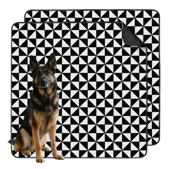 48"x48" Non-Slip Dog Pee Pads Washable, Geometric Pattern Reusable ...