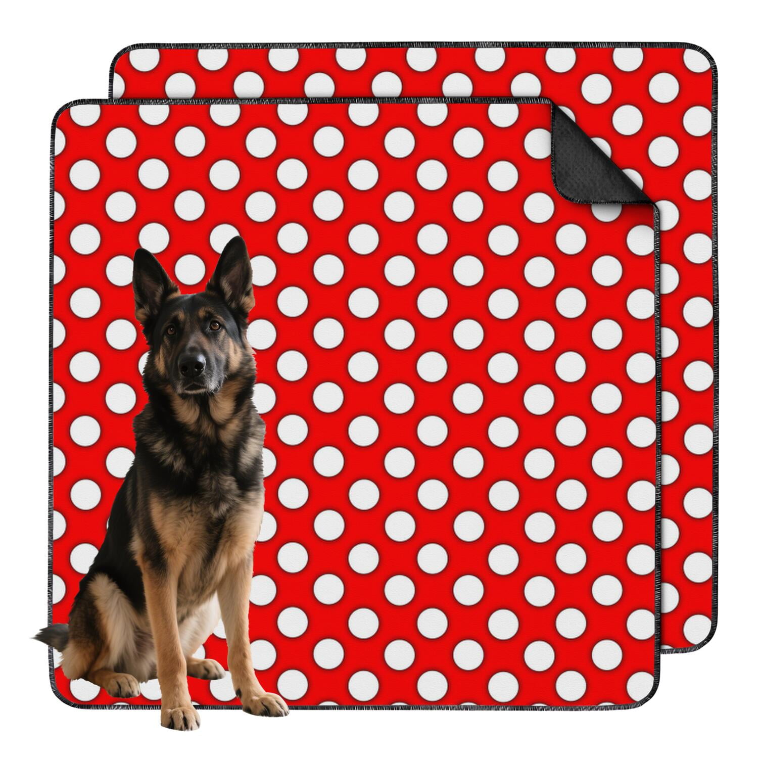 48"x48" Reusable Indoor Dog Potty Pads, Leopard & Geometric Washable ...