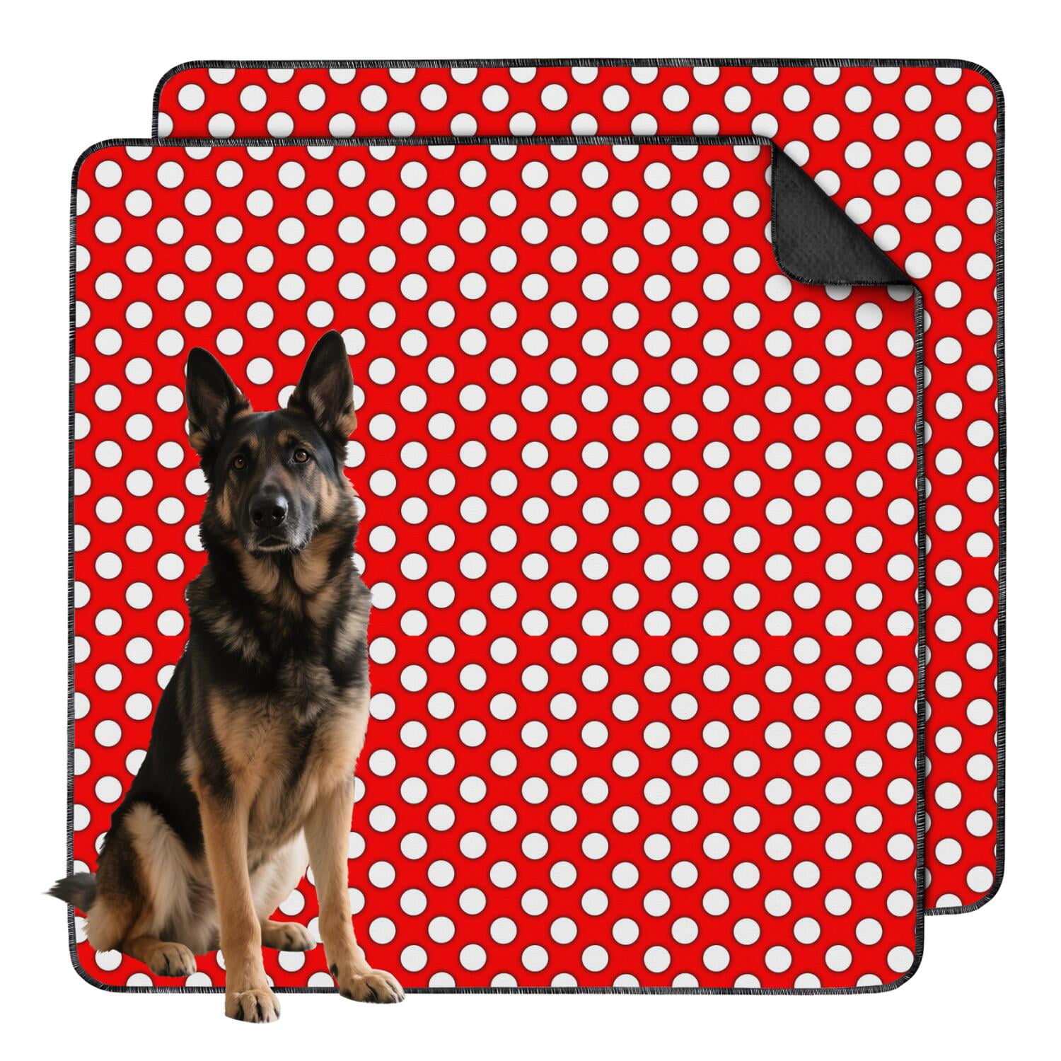 48"x48" Reusable Indoor Dog Potty Pads, Leopard & Geometric Washable ...