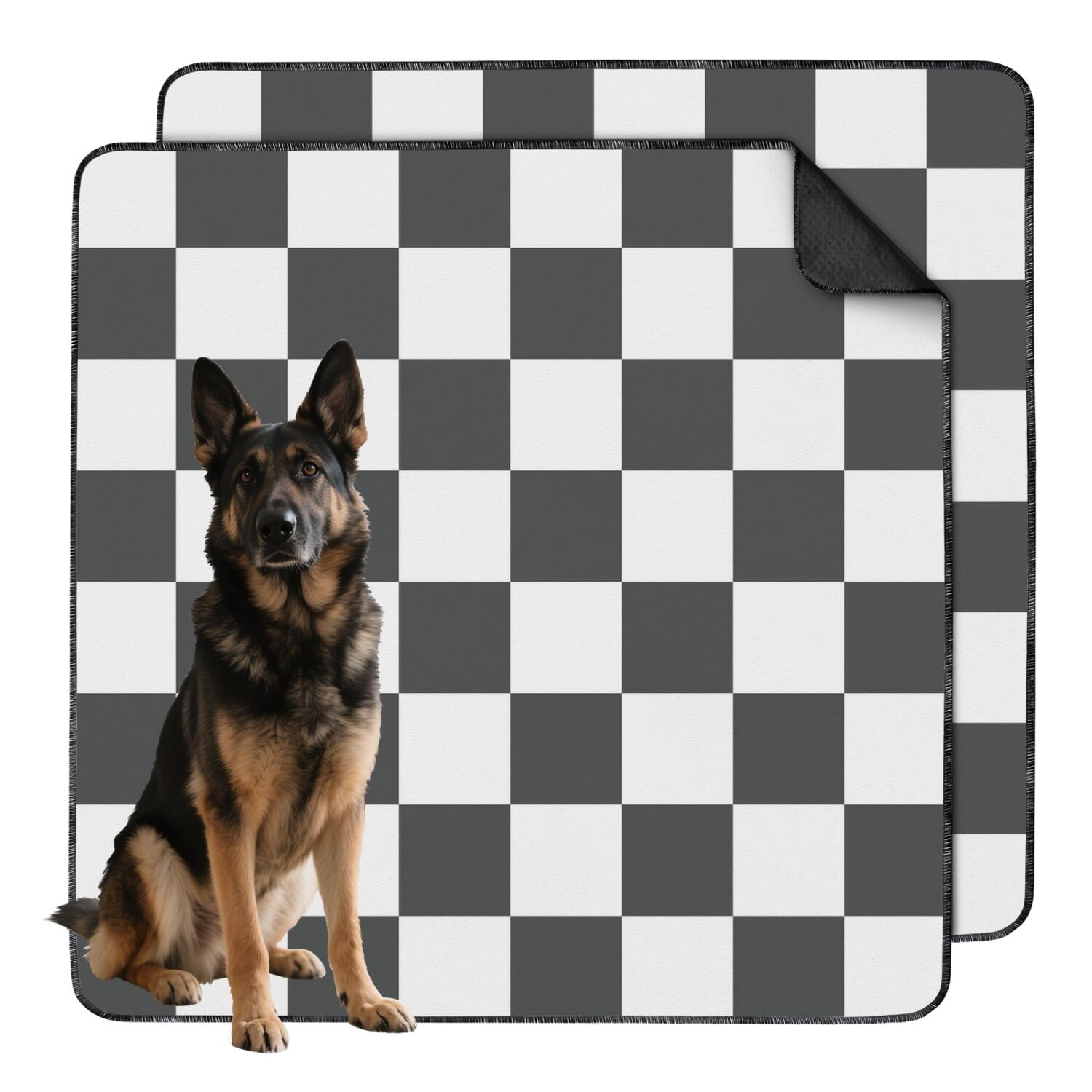 48"x48" Ultimate Washable Pee Pads for Dogs, Leopard & Geometric Print ...