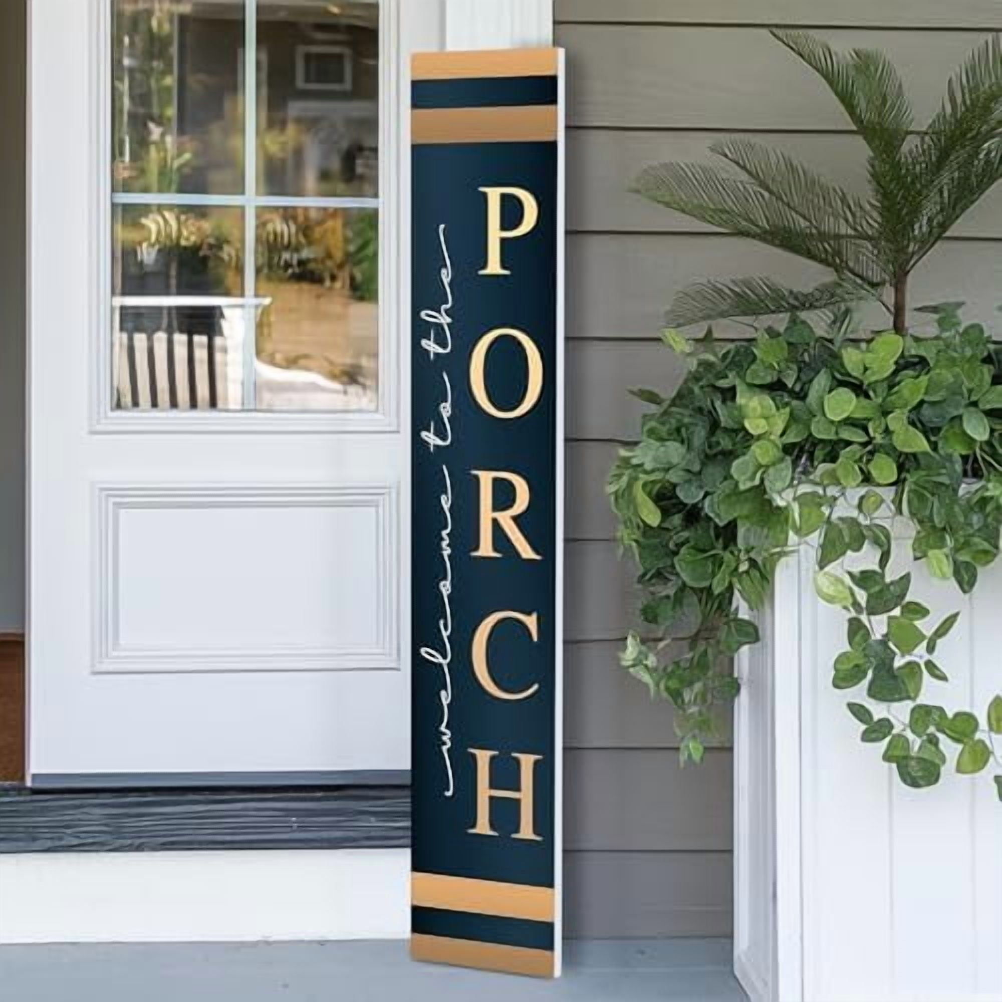 48"x8" Large Welcome Sign for Front Door, PVC Welcome Sign for Front ...
