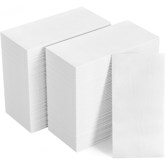 480 Disposable Bathroom Napkins, Linen-Feel Paper Guest Towels, Soft ...