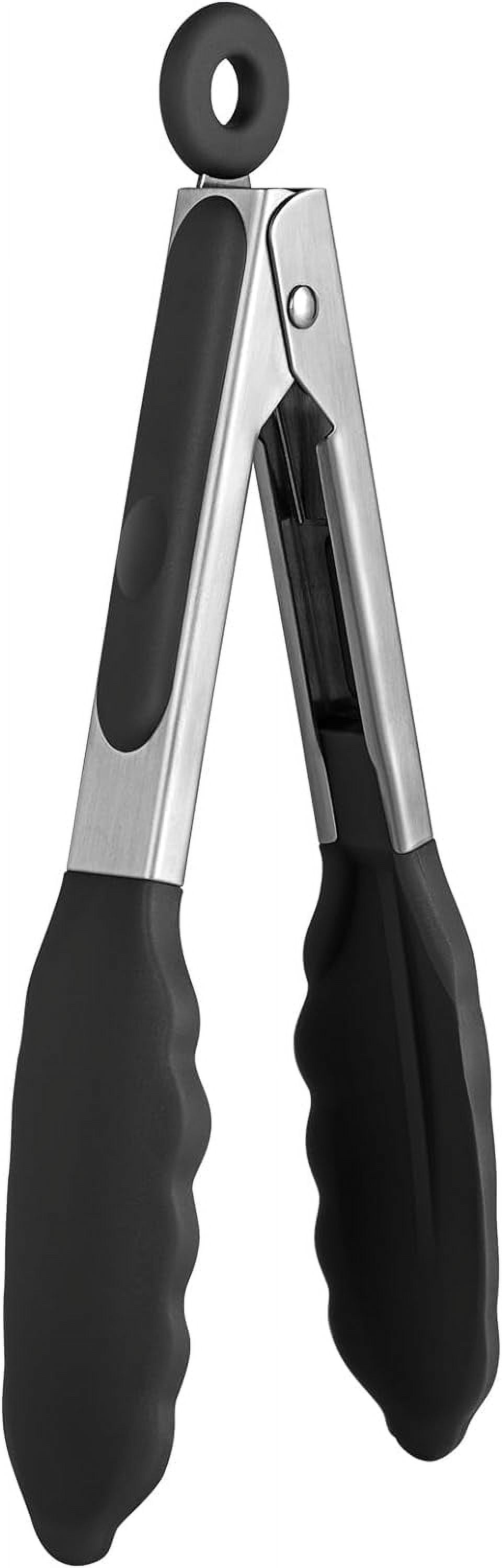 480°F Heat Resistant Kitchen Tongs: U-Taste 7in Silicone Cooking Tong ...