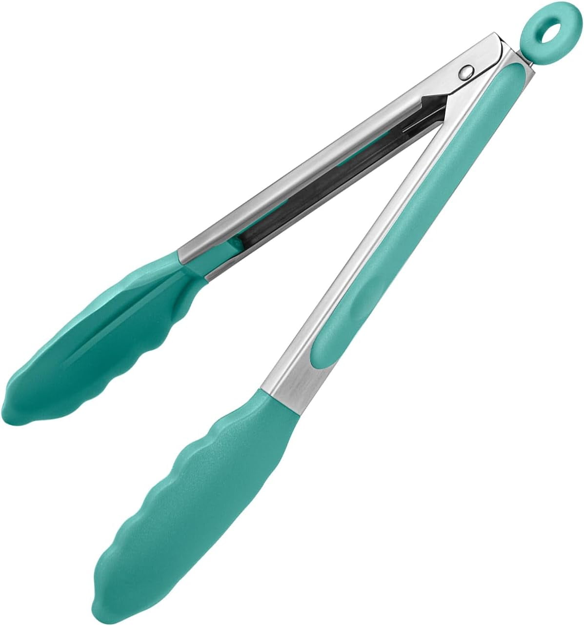 480°F Heat Resistant Kitchen Tongs: U-Taste 9in Silicone Cooking Tong ...
