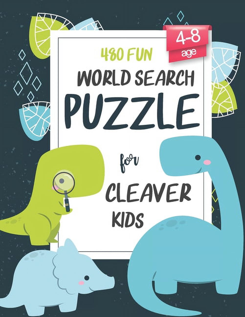 480 Fun Word Search Puzzles for Clever Kids : First Kids Word Search ...