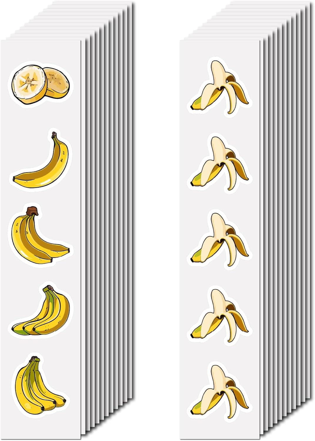 480 Pcs Banana Sticker Scrapbook Sticker Small Decor PVC Vinyl ...