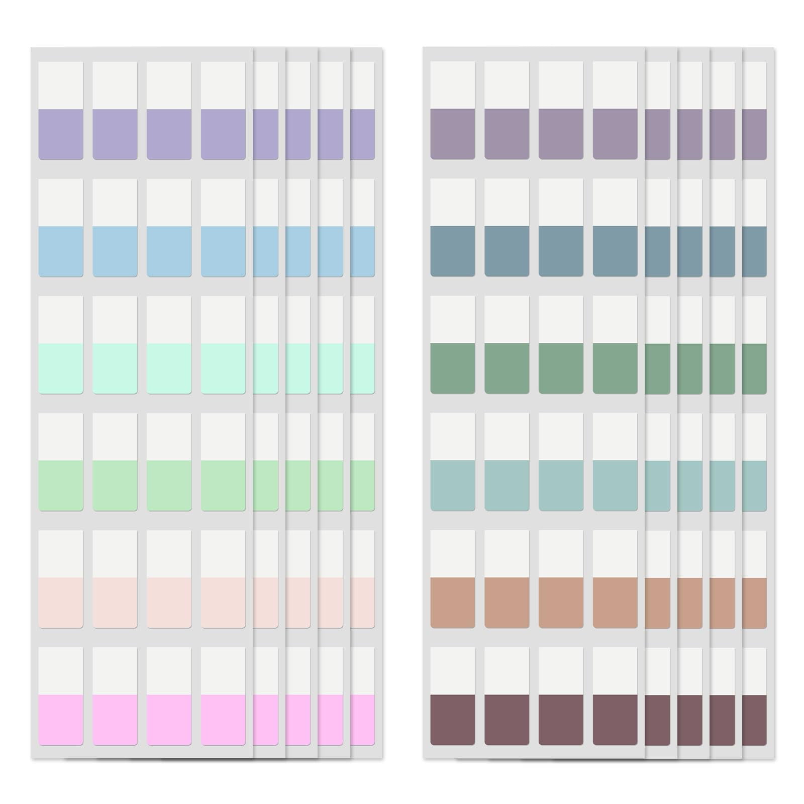 480 Pcs Sticky Index Tabs, Colored Book Sticky Tabs for Notebooks ...